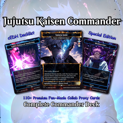 Jujutsu Kaisen EDH Commander Deck – Custom Anime-Inspired MTG Proxy De ...