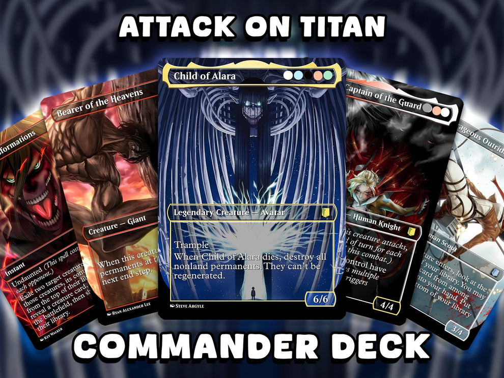 Walls Will Fall – An Attack on Titan EDH Commander Deck – Magic Proxy Store