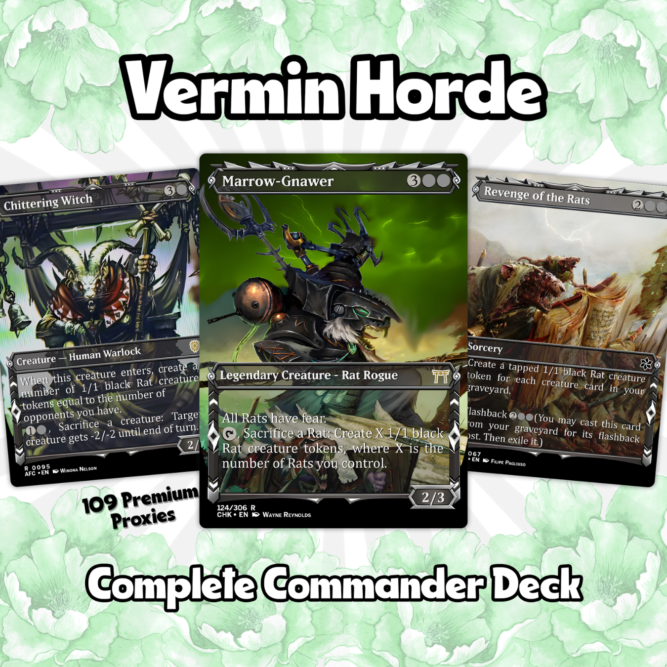 Vermin Horde Commander Deck – Swarm, Corrupt, Conquer – Magic Proxy Store