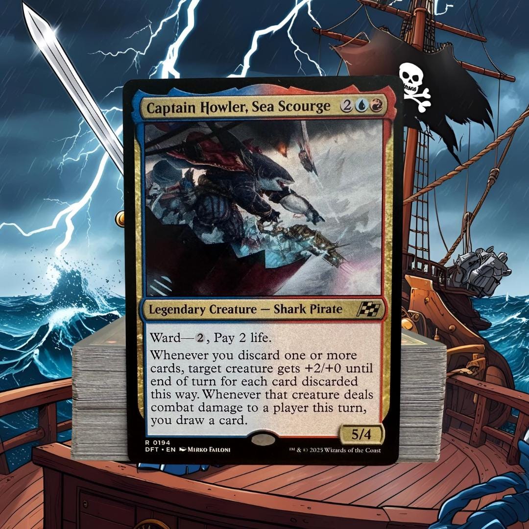 MTG Commander Deck EDH Deck Captain Howler, Sea Scourge 100 Magic Card ...