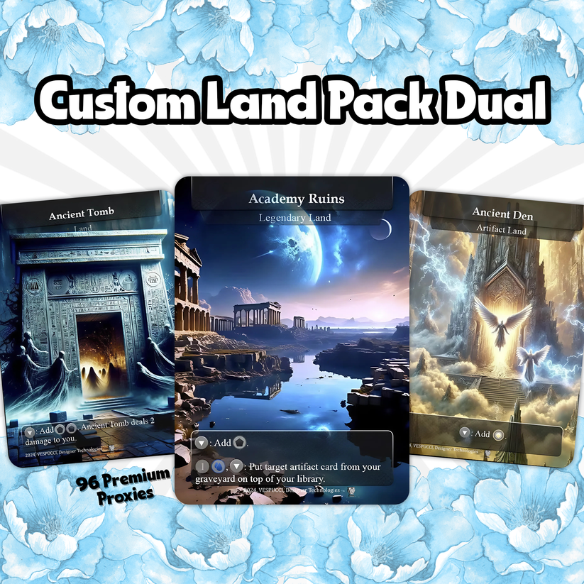 90 Custom Land Pack Dual, Fetch, Shock, Triome, Bond, Surveil, Basic ...