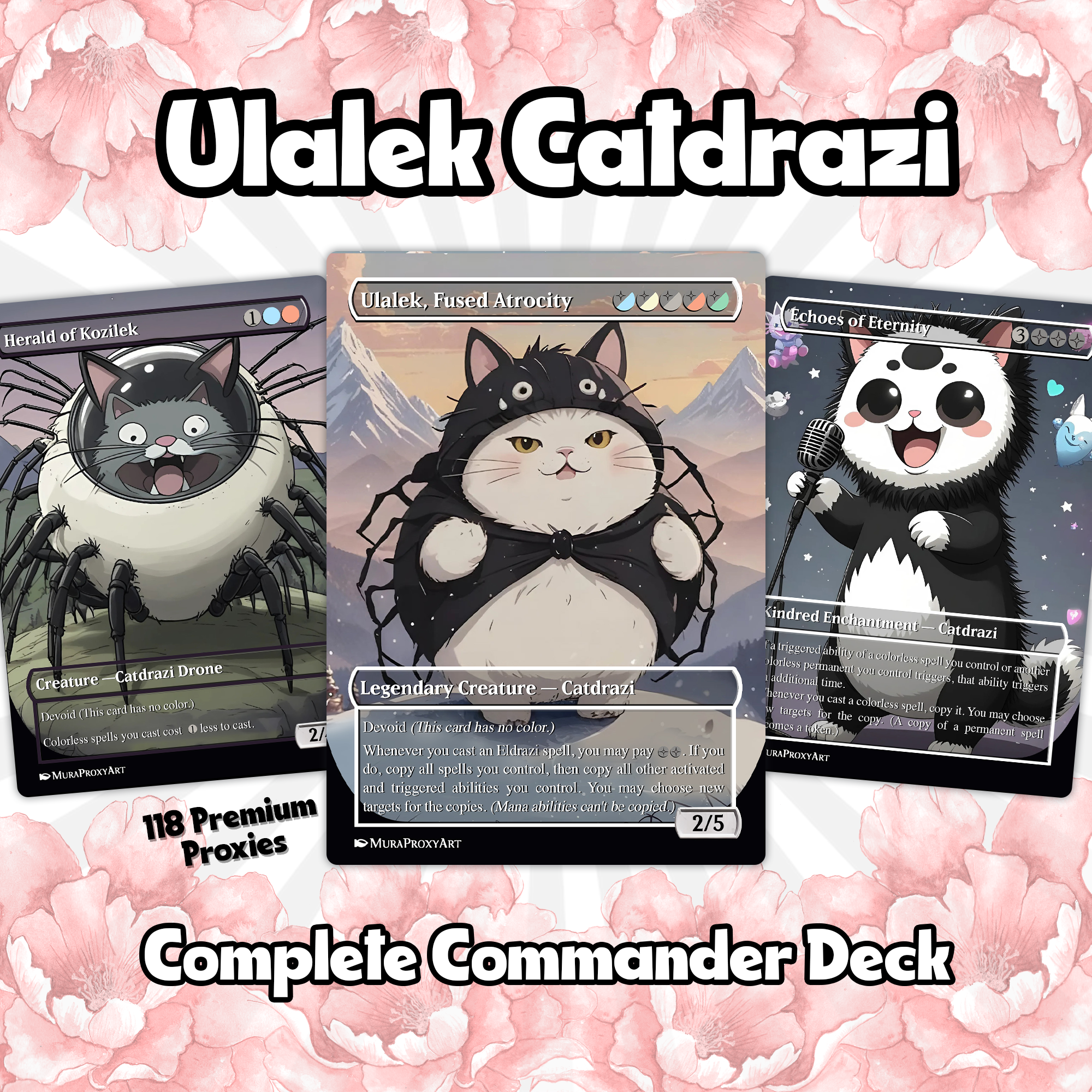 Ulalek Catdrazi Meme Eldrazi Proxy Commander Deck, 100 Cards + 5 Free ...