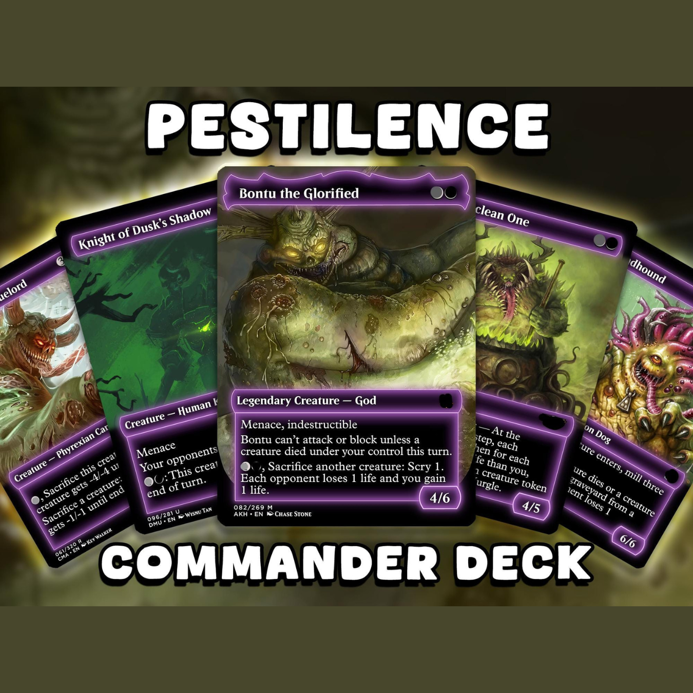 Pestilence EDH Commander Deck – Custom Plague-Inspired MTG Proxy Deck ...