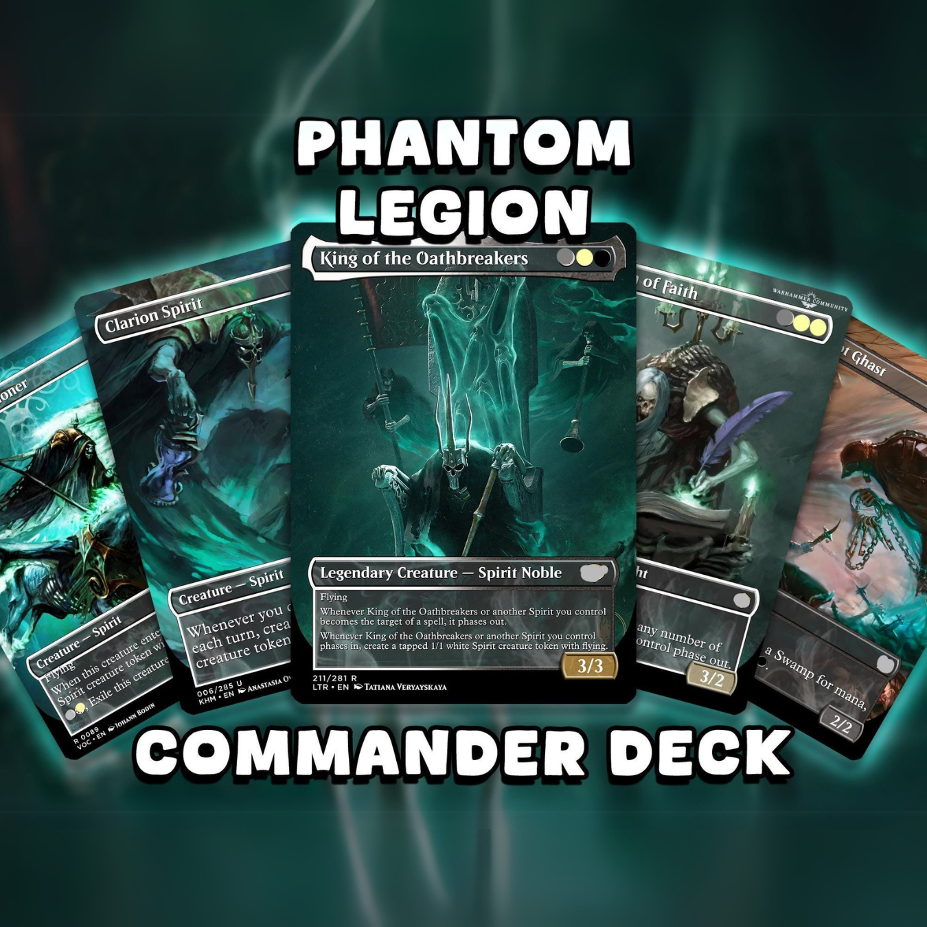 Phantom Legion – Spirit Tribal Commander Deck – Magic Proxy Store