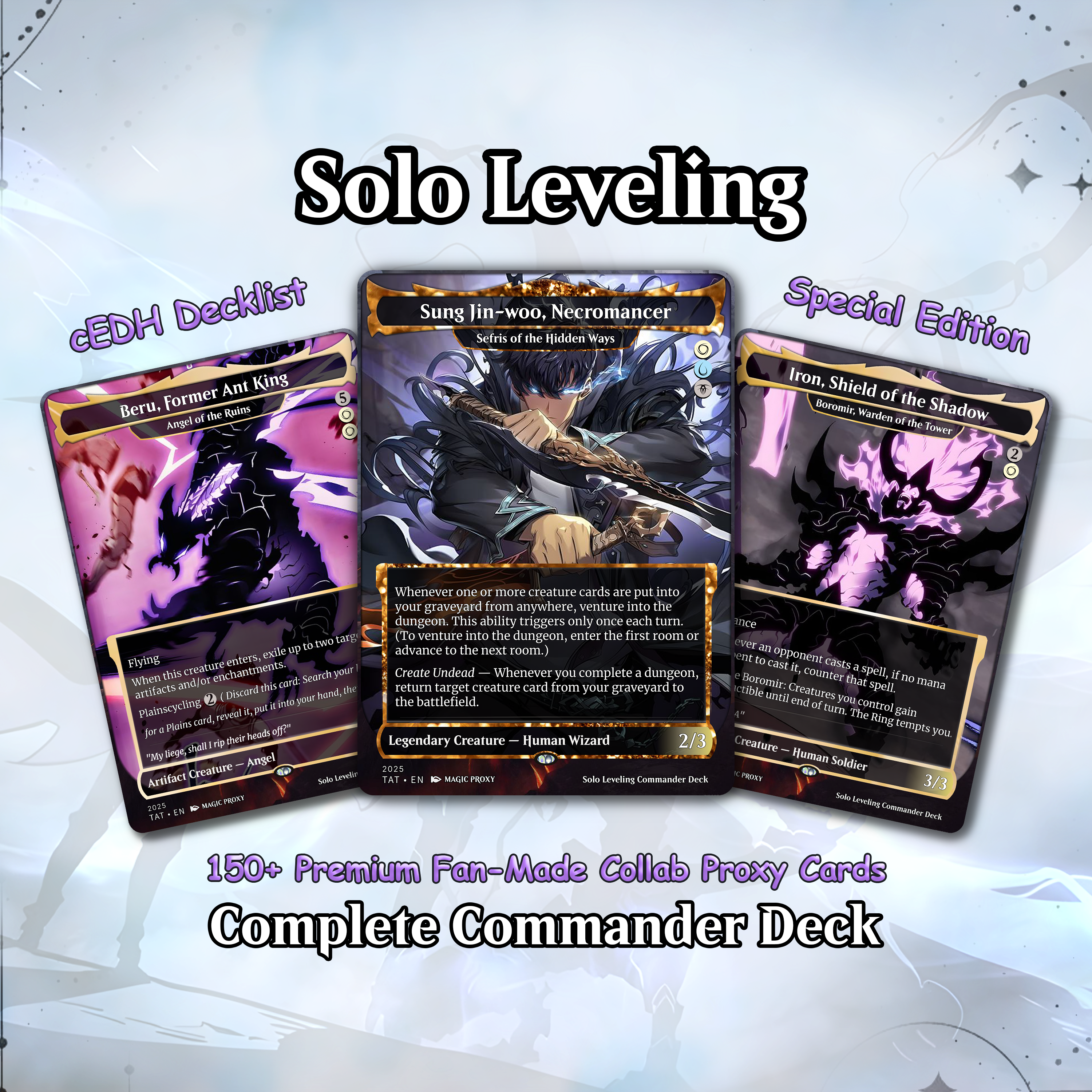 Solo Leveling cEDH Deck - Solo Leveling Magic Commander - Magic Proxy ...