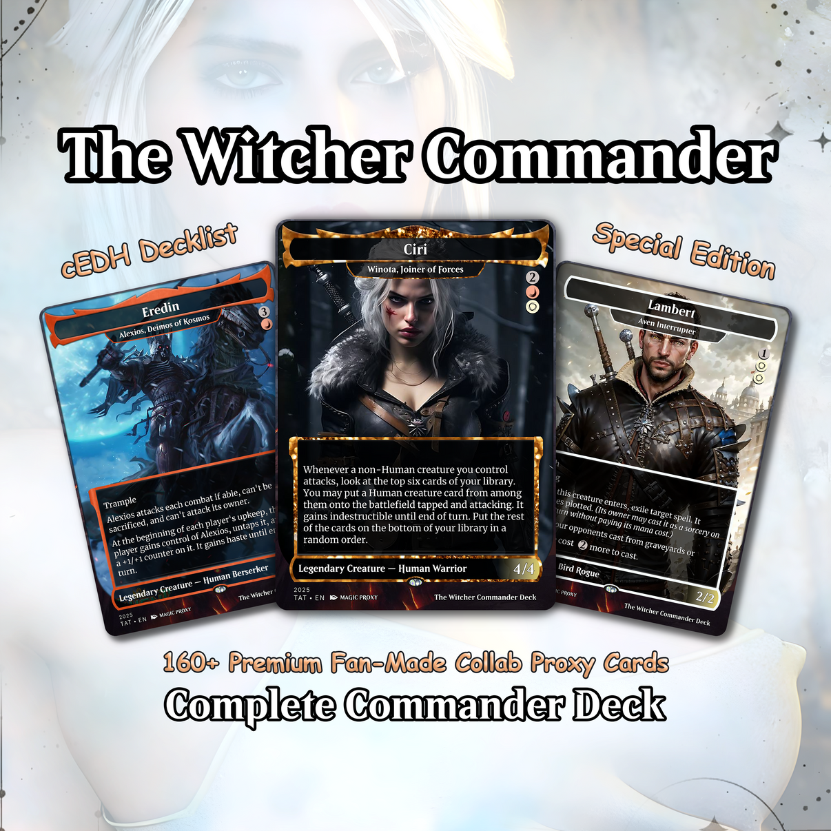 The Witcher Commander cEDH Deck - The Witcher Commander Magic Commande ...